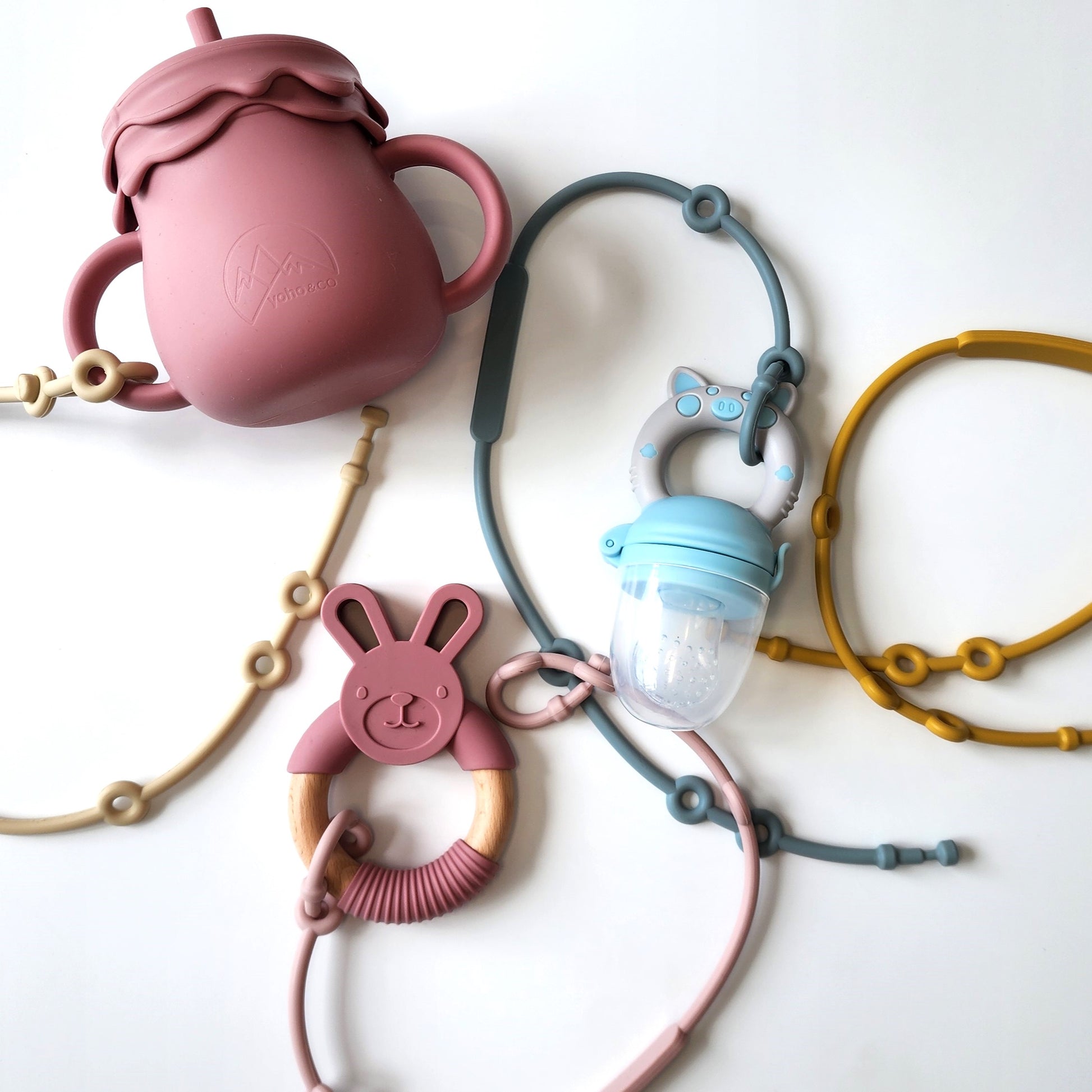Silicone Stretchy Strap Attachment to Secure Baby Items – Yoho & co.